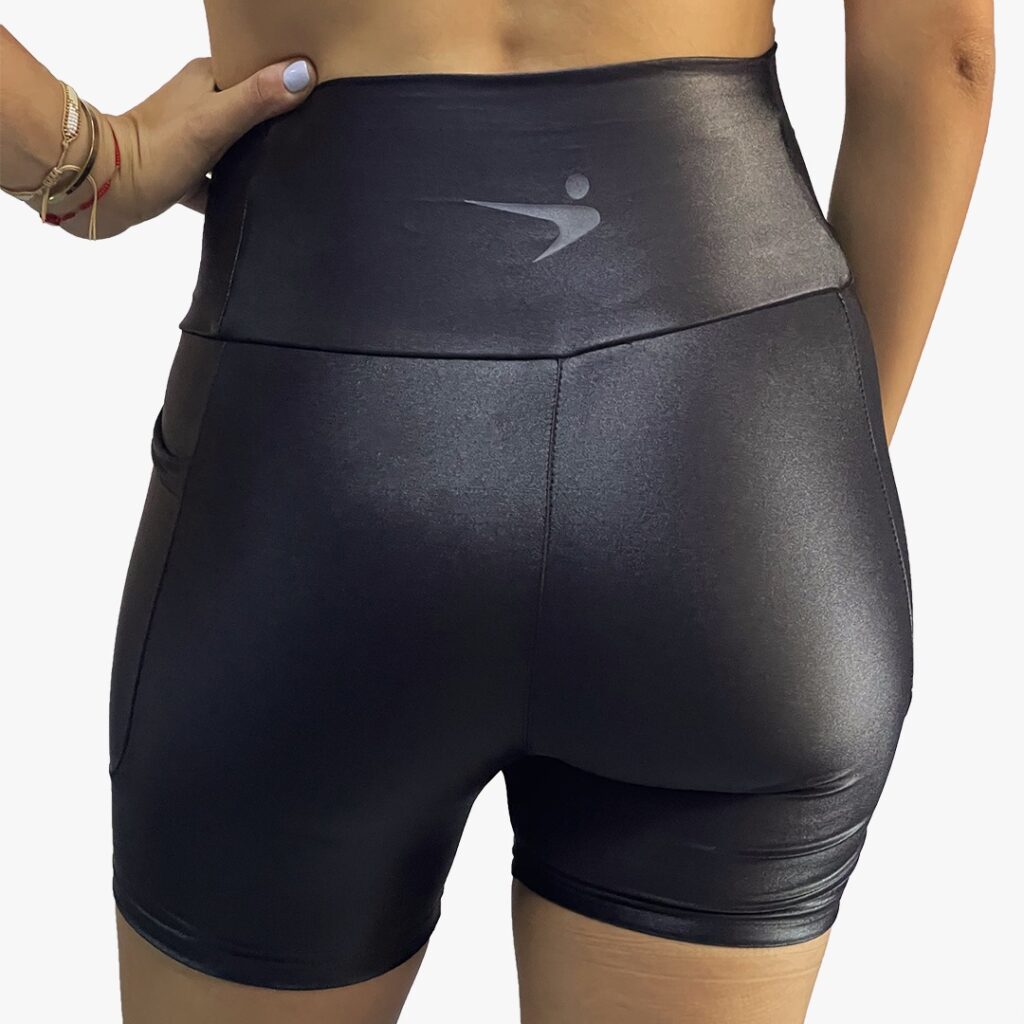 LYCRA CORTA SHINY NEGRA – Romed Sportswear